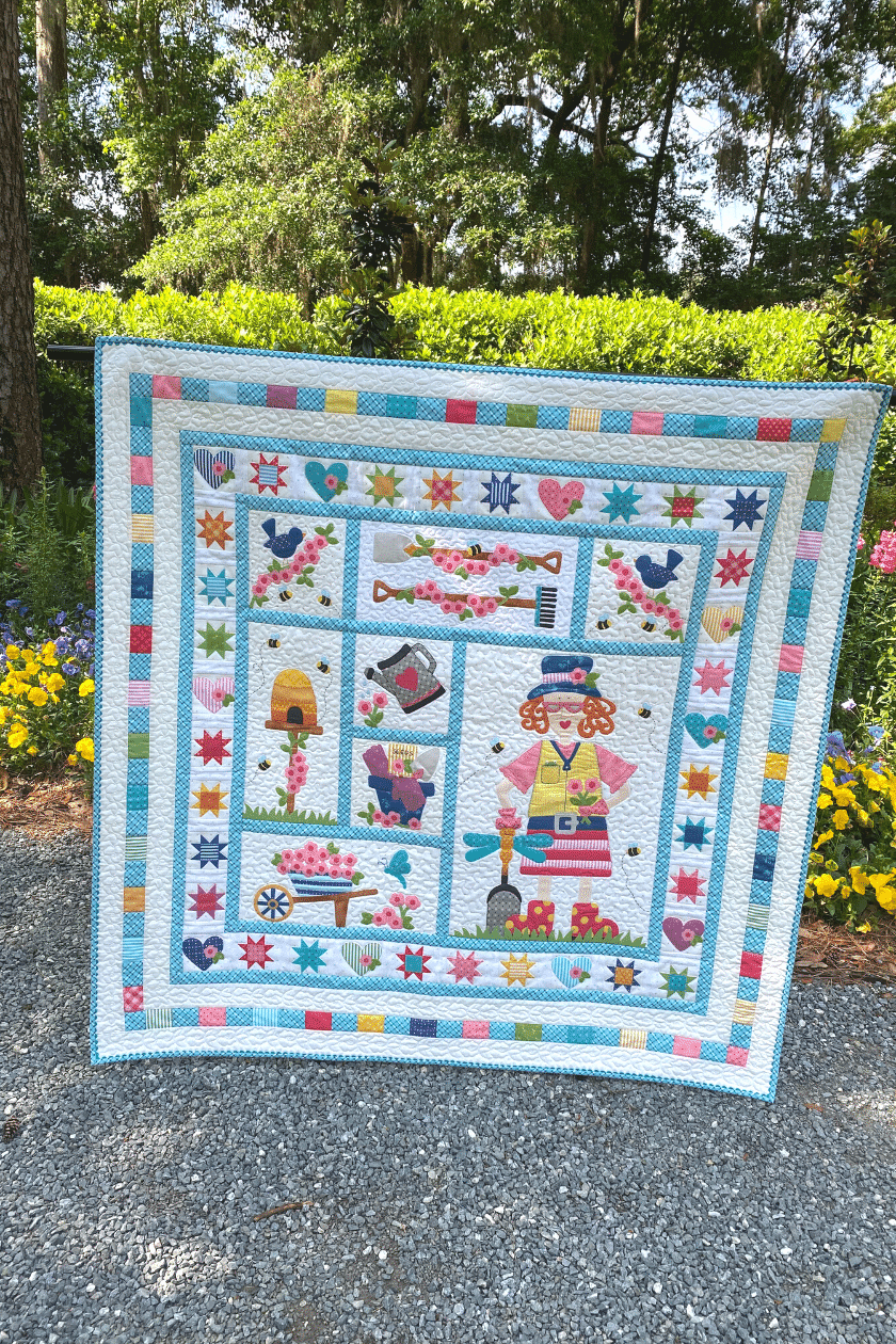 Garden Twist Anniversary Quilt Pattern | Fasci Garden