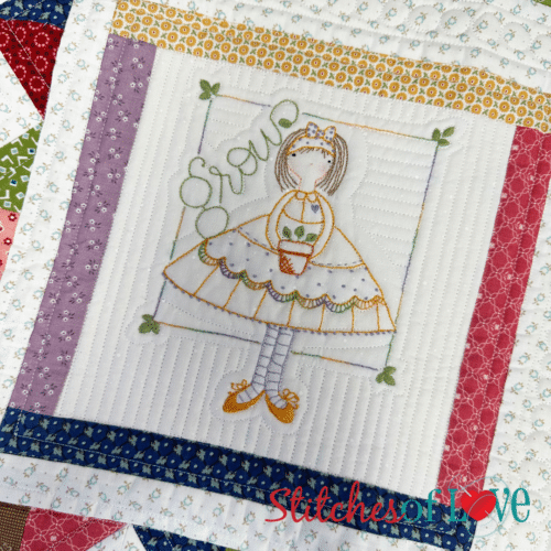 Garden Girls Hand Embroidery Block of the Month
