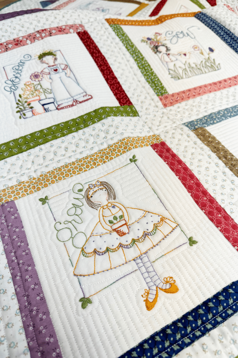 Garden Girls Hand Embroidery Block of the Month Notions