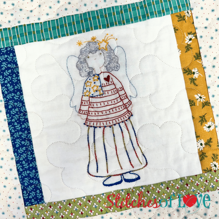 Everyday Angels Hand Embroidery Block of the Month